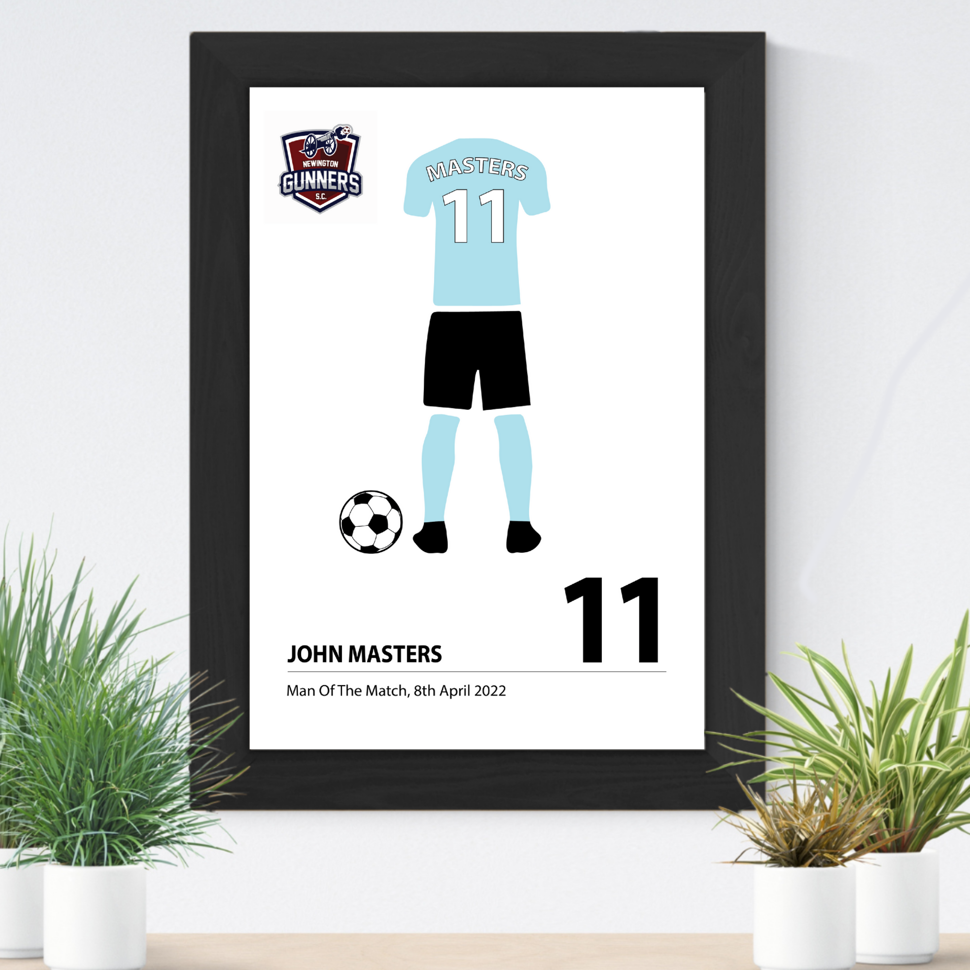 Personalised Football Kit Print – Monster Sporting Gifts